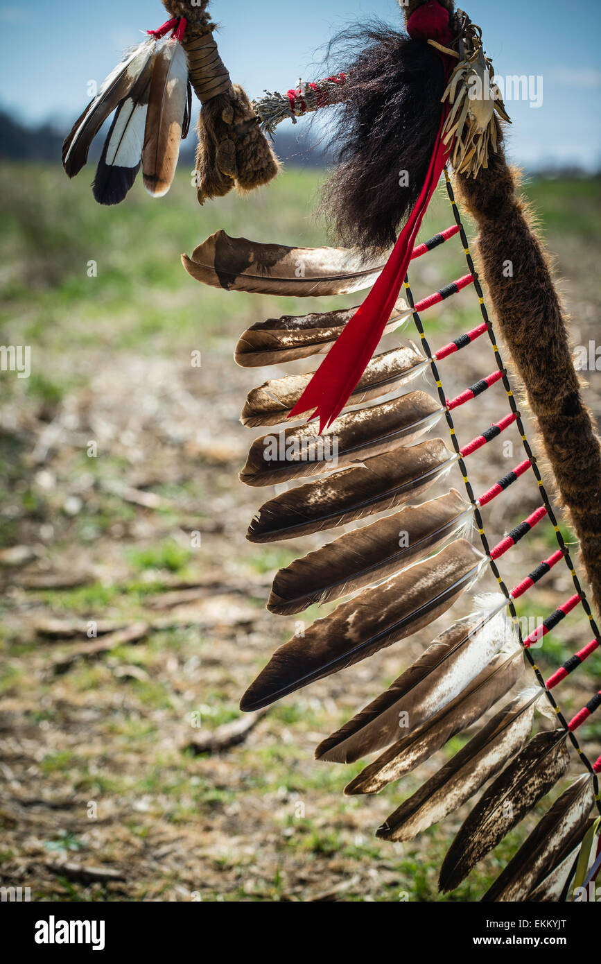 Native American group Circle Legacy Center drum in ceremony Stock Photo ...