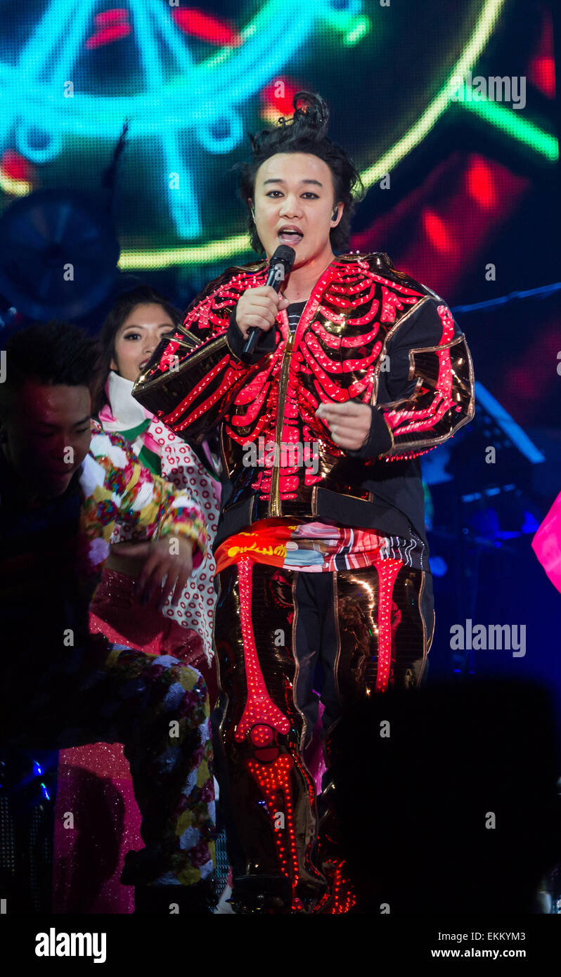 Nanjing, China's Jiangsu Province. 11th Apr, 2015. Singer Eason Chan ...