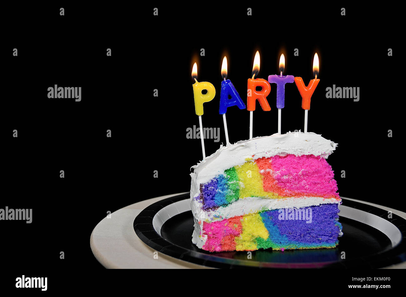 How to make rainbow cake hi-res stock photography and images - Alamy