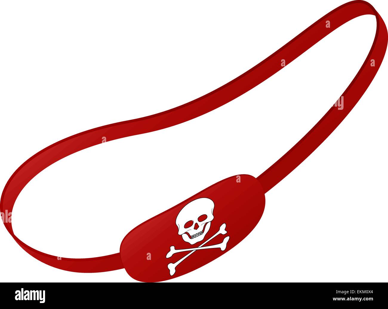 Red eye patch with skull symbol Stock Vector Image & Art - Alamy