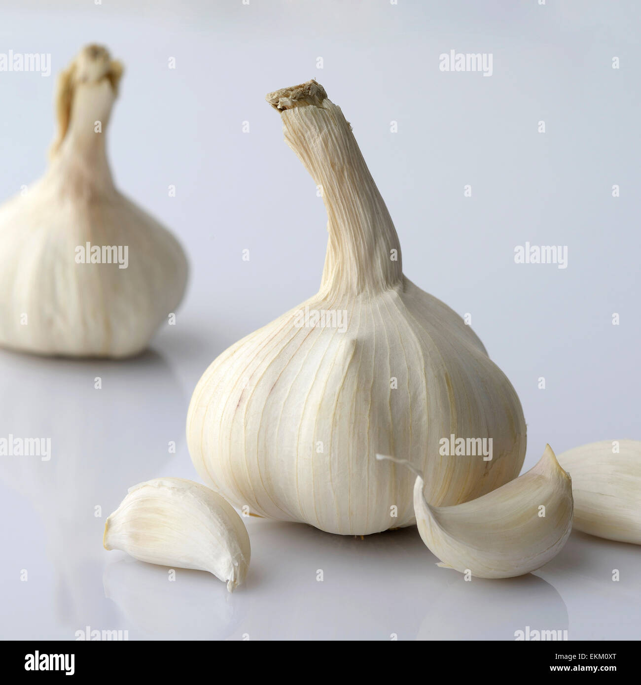 Garlic cloves and Bulb Stock Photo - Alamy