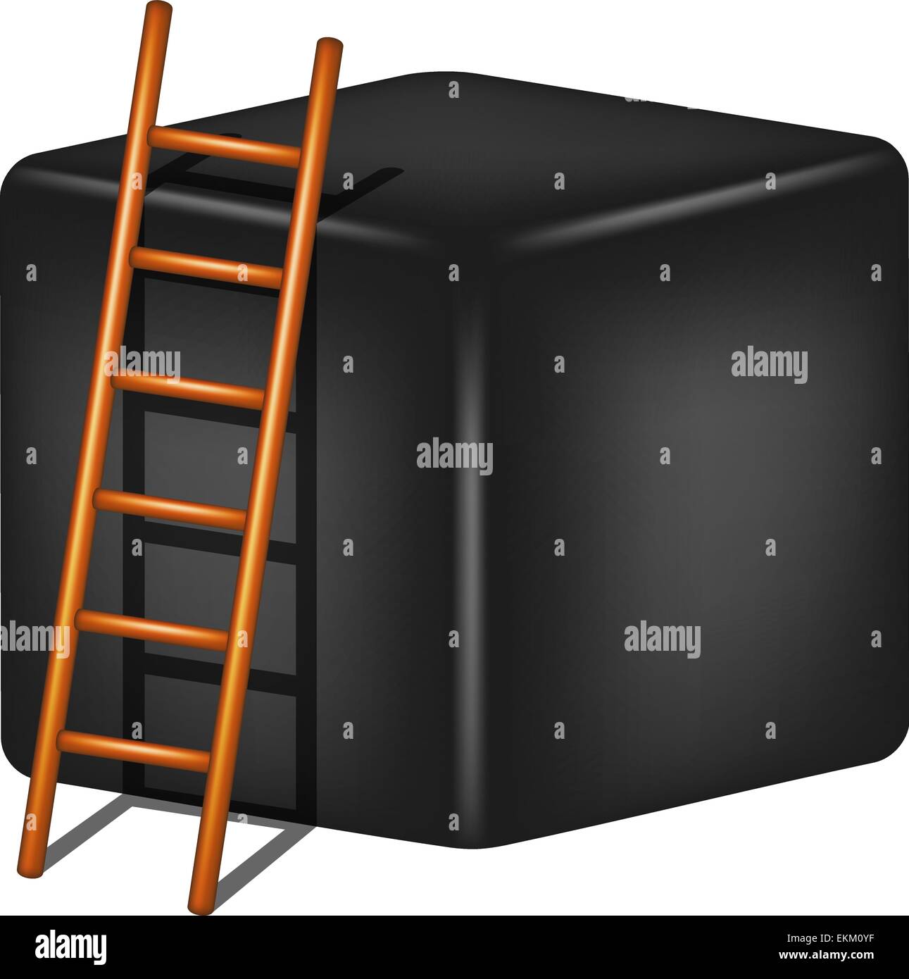 Black cube and wooden ladder Stock Vector Image & Art - Alamy Black cube and wooden ladder Stock Vector Image & Art - Alamy