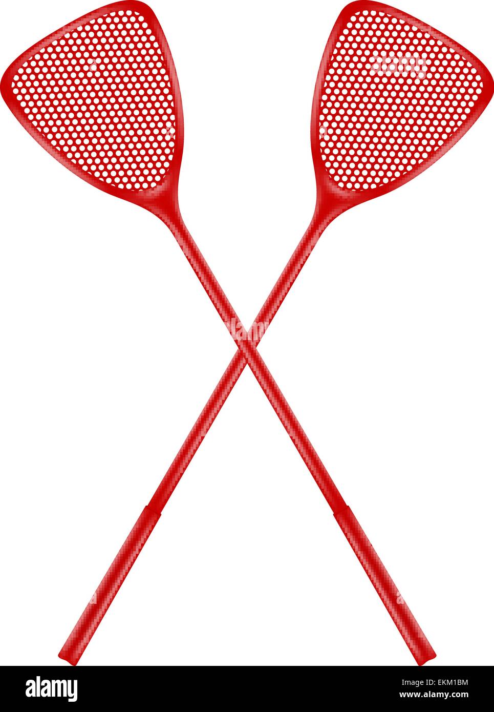 Two crossed fly swatters in red design Stock Vector Image & Art - Alamy