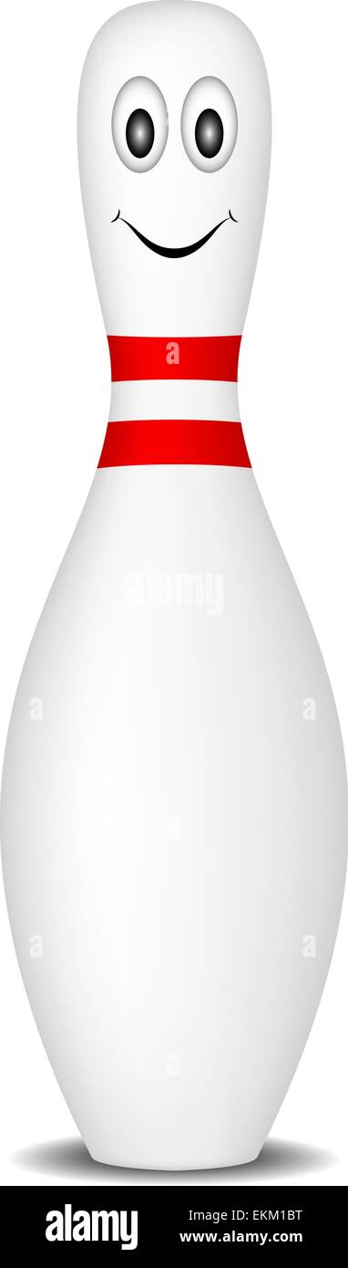 Bowling pin with smiling face Stock Vector Image & Art - Alamy