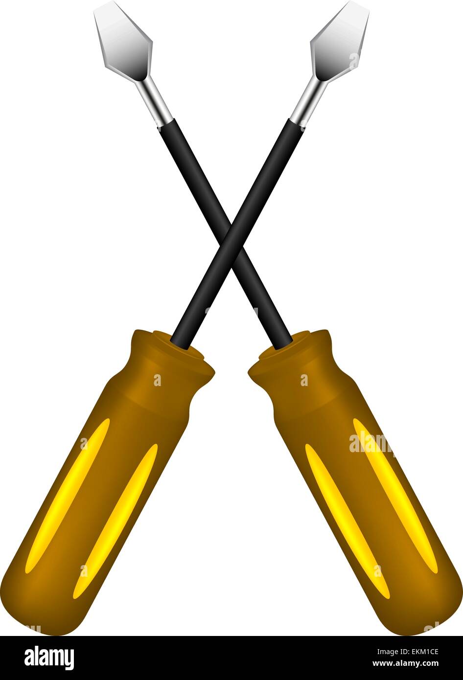 Two crossed screwdrivers Stock Vector Image & Art - Alamy