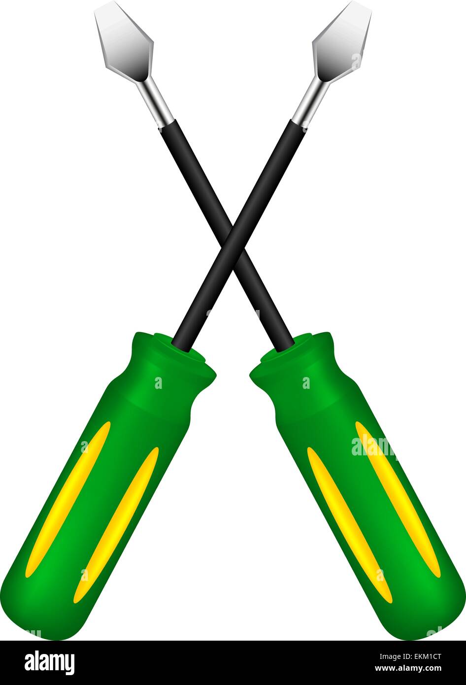 Two crossed screwdrivers Stock Vector Image & Art - Alamy