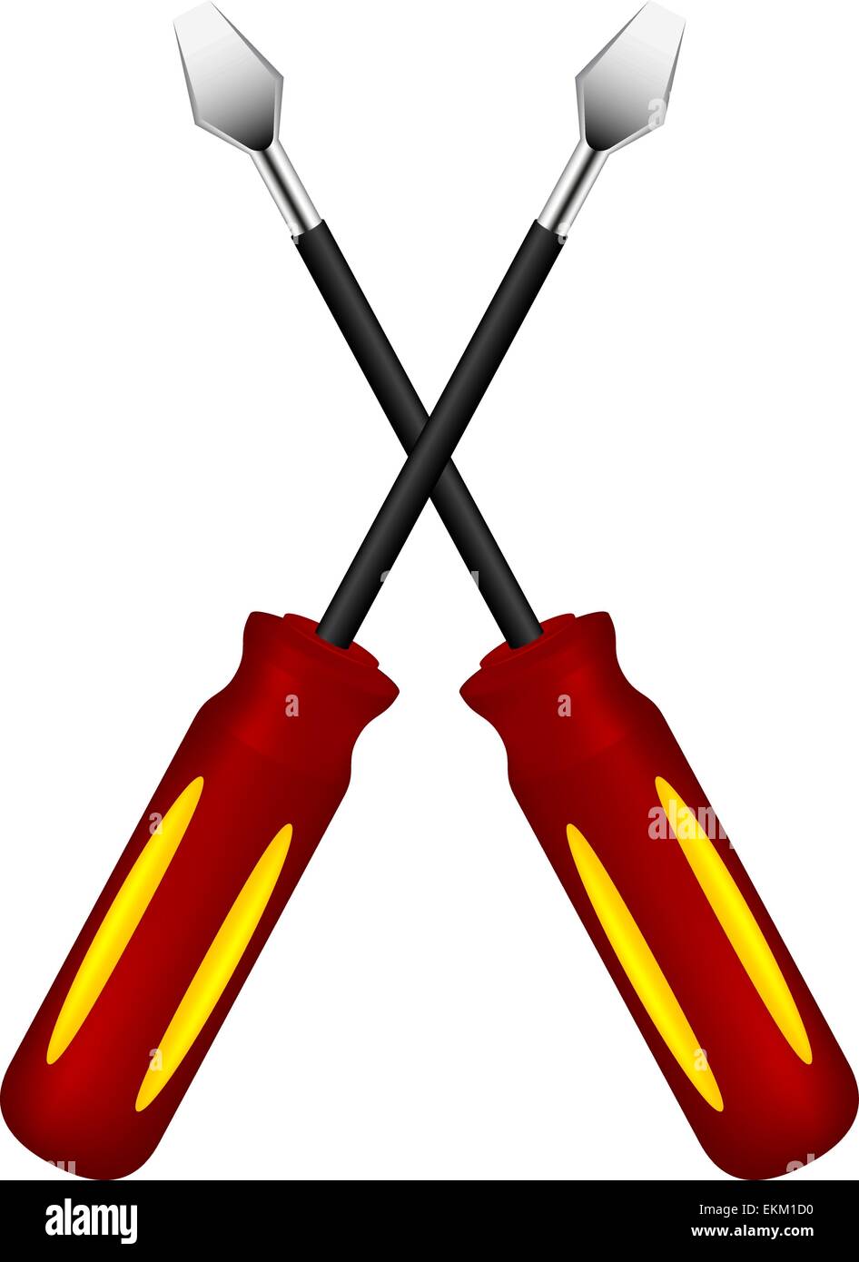 Two crossed screwdrivers Stock Vector Image & Art - Alamy