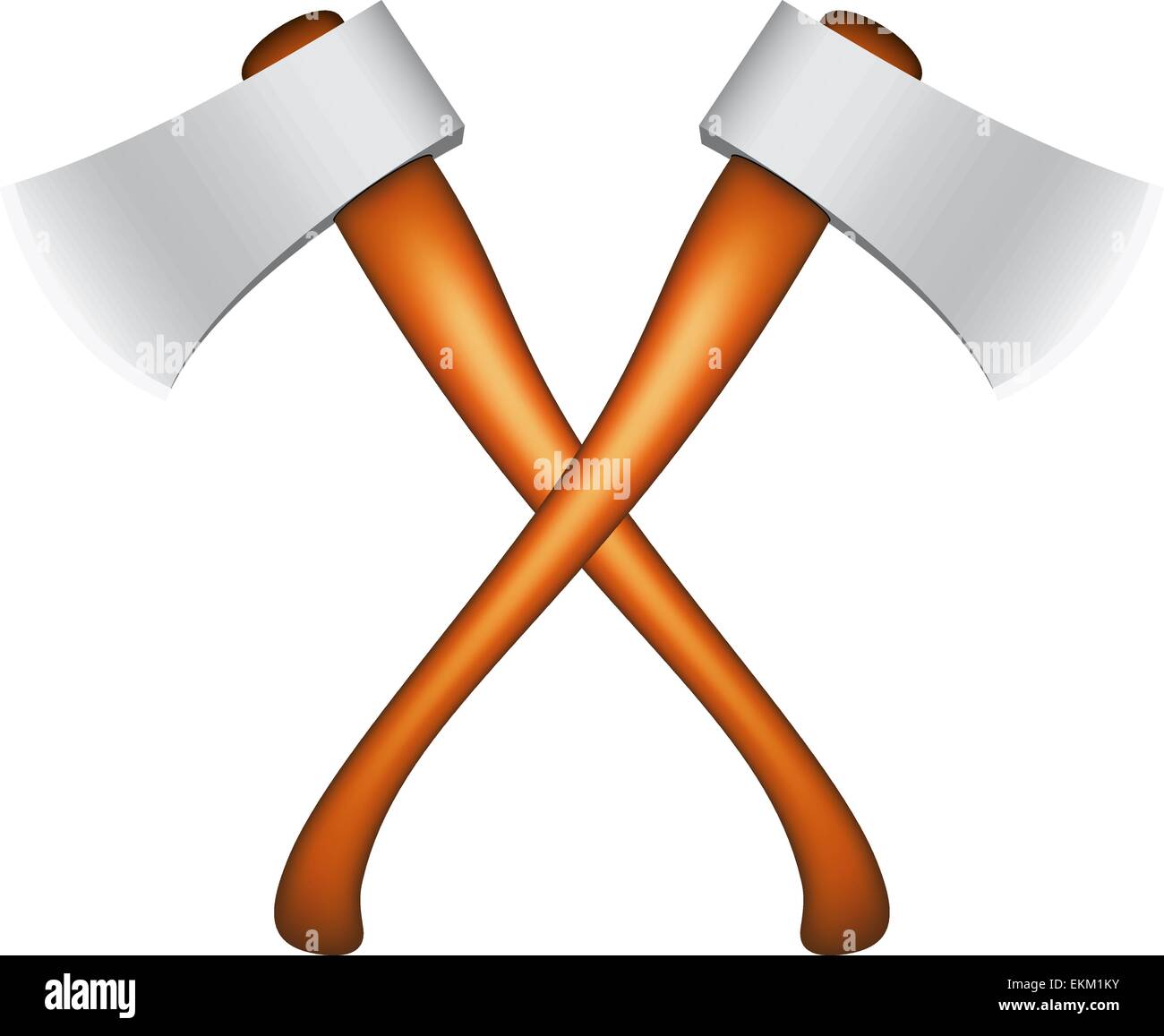 Two crossed old axes Stock Vector Image & Art - Alamy