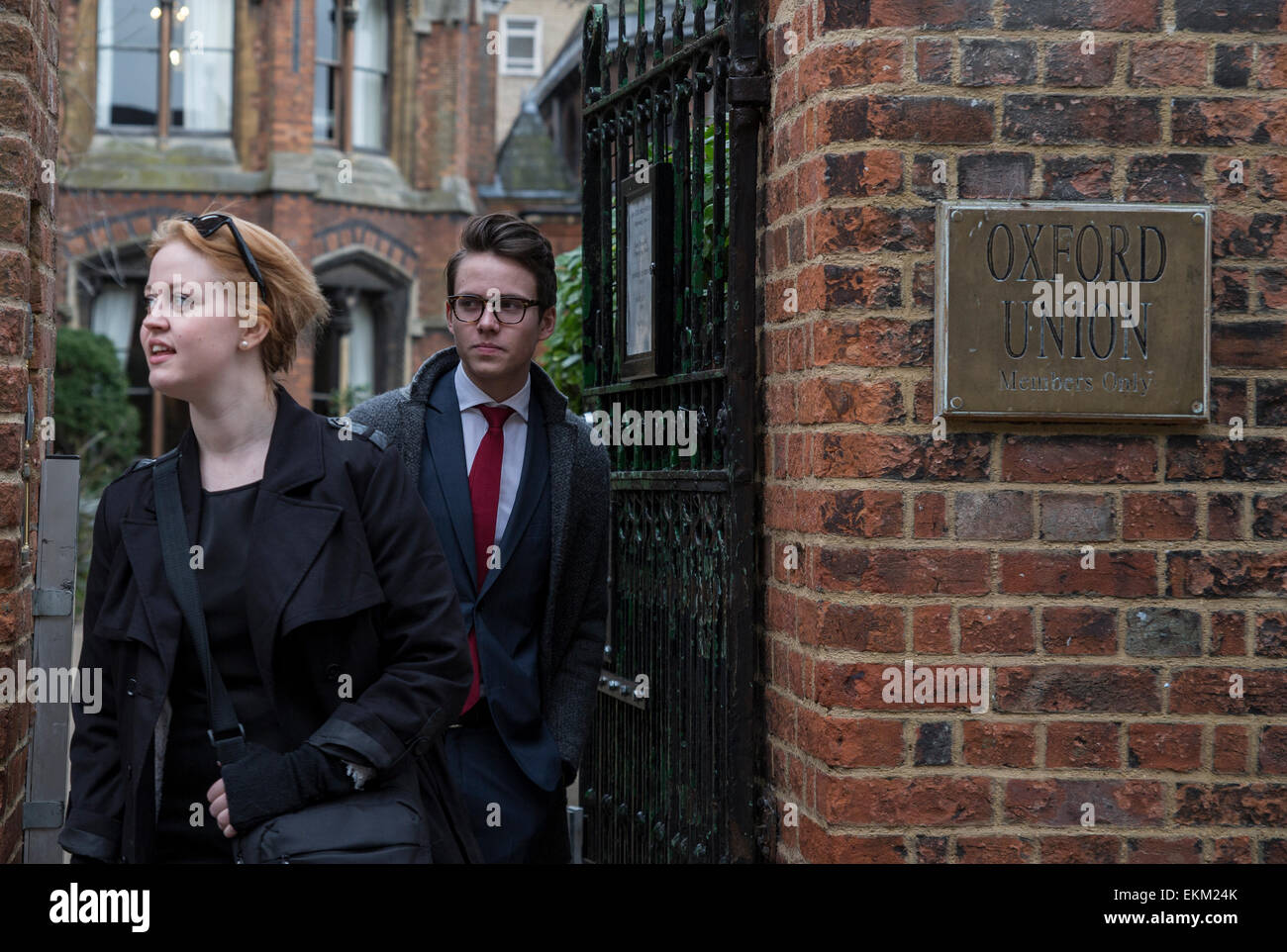 Oxford Union gate Stock Photo - Alamy