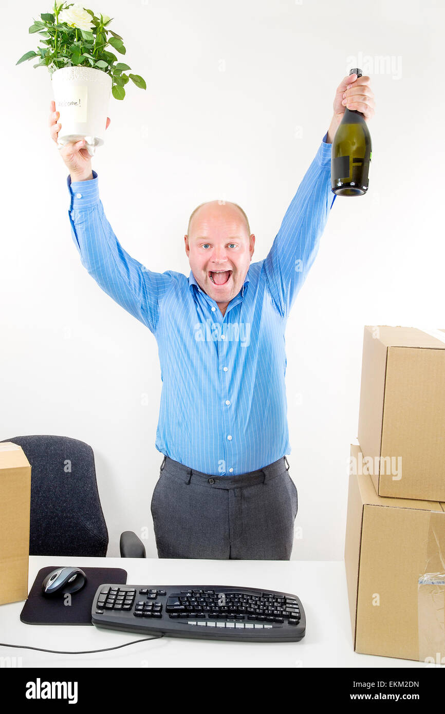 First day at new job Stock Photo - Alamy