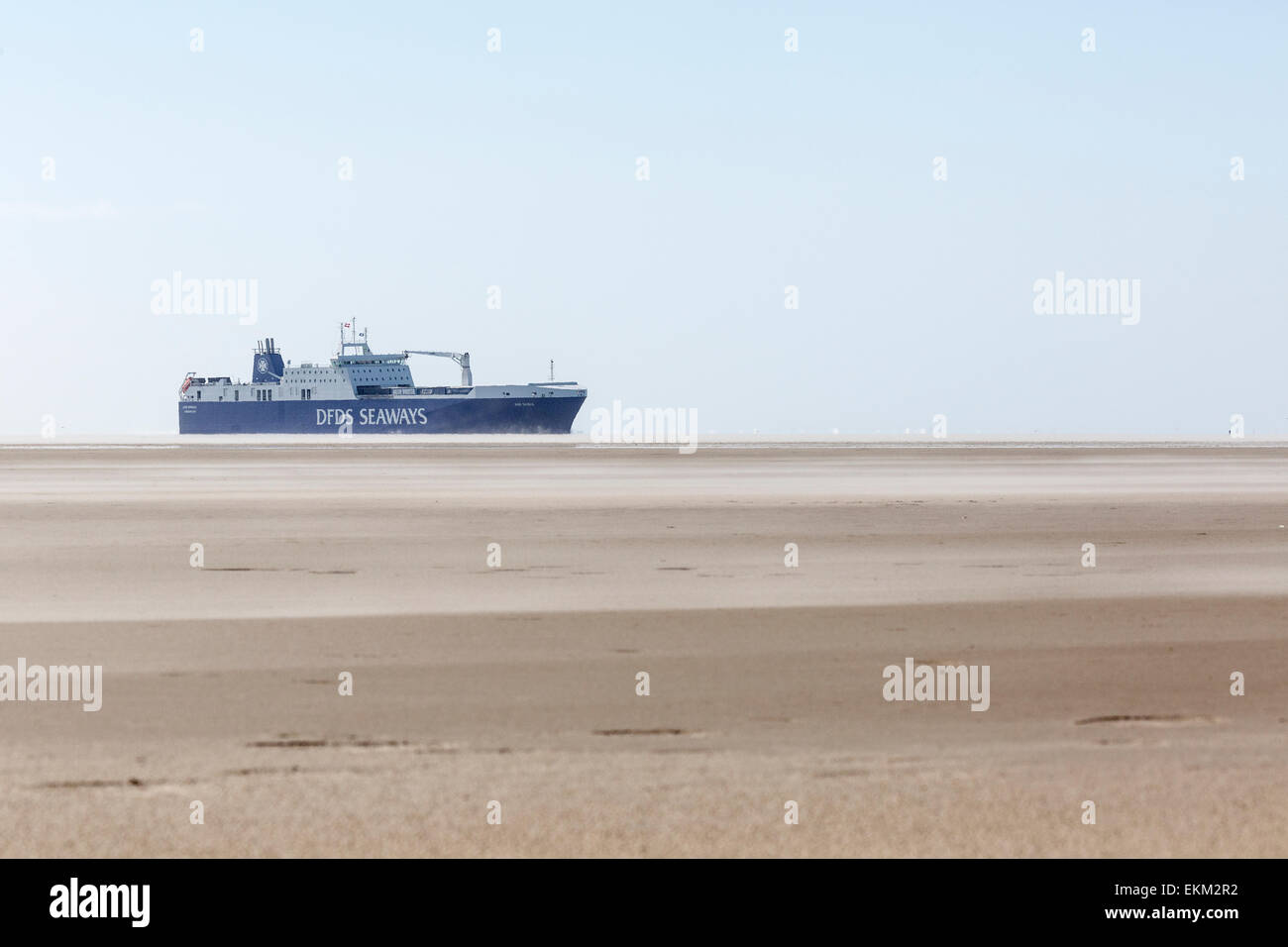 The DFDS ro/ro-vessel ARK Dania off the Island of Fanø Stock Photo - Alamy