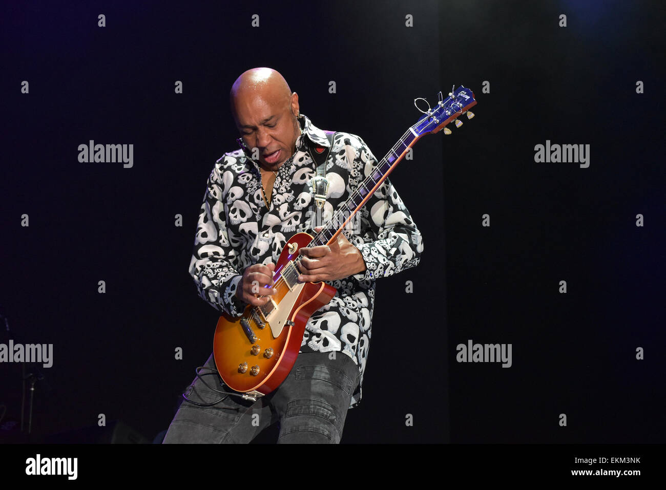 Las Vegas, Nevada, USA. 12th Apr, 2015. Guitarist Vic Johnson from the ...