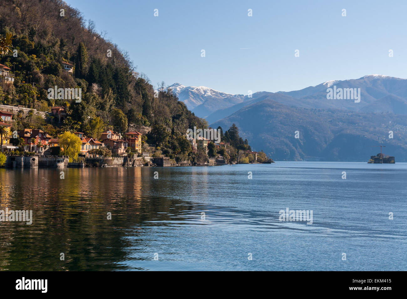 Cannero Riviera, Lake Maggiore, Verbania, Piedmont, Italy Stock Photo ...