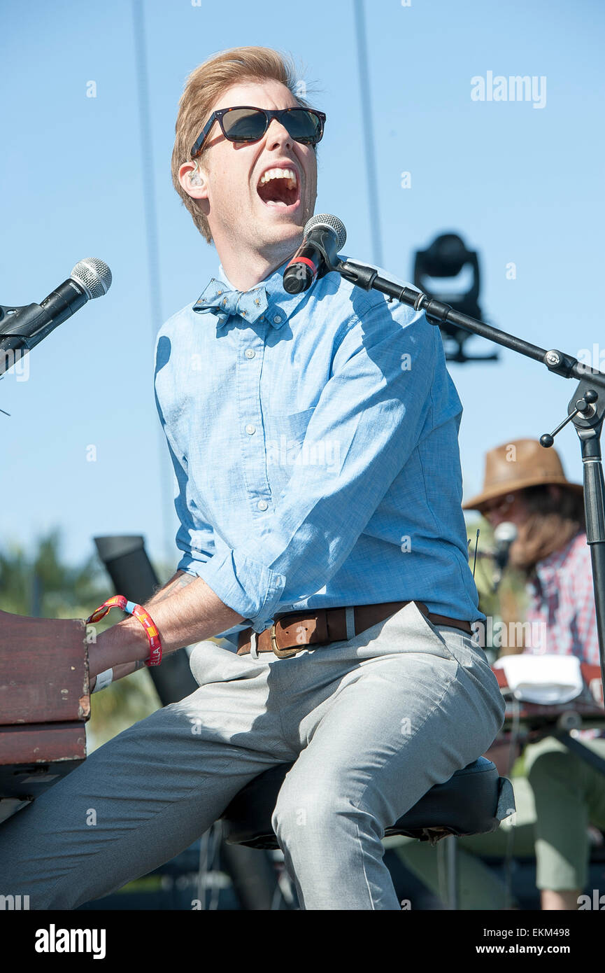 Indio, California, USA. 11th April, 2015. Musician ANDREW MCMAHON ...