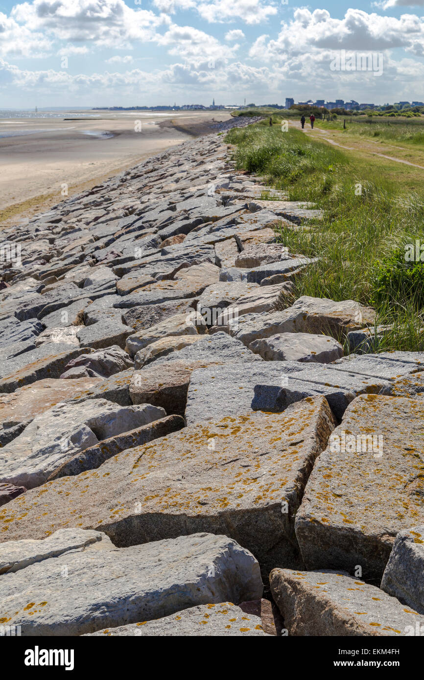 Gold Beach, Asnelles, Normandy - Golden sand and sea defenses, Allied ...