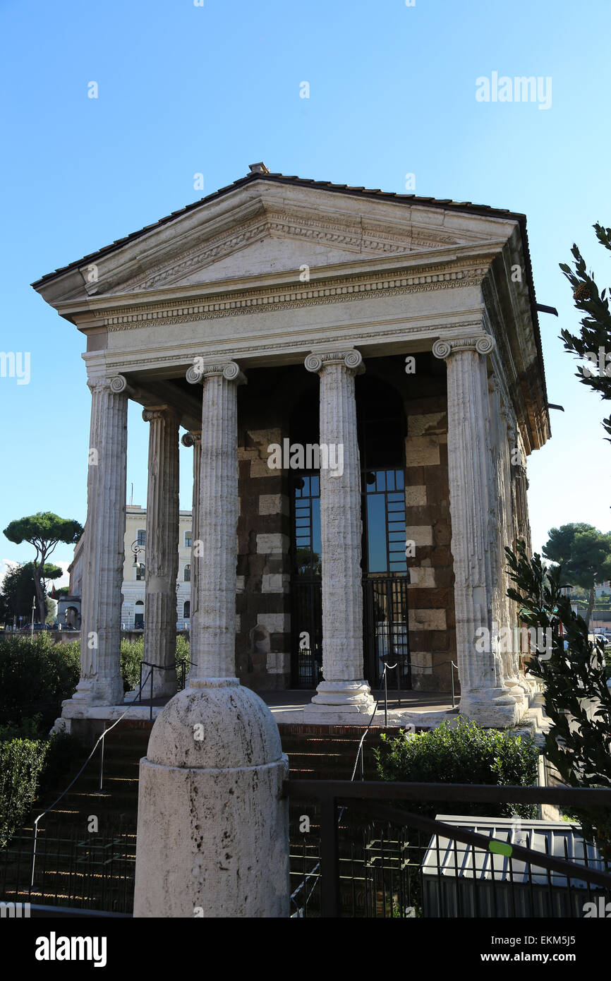 Italy. Rome. Temple of Portunus. Dedicated to the god Portunus. Ionic ...