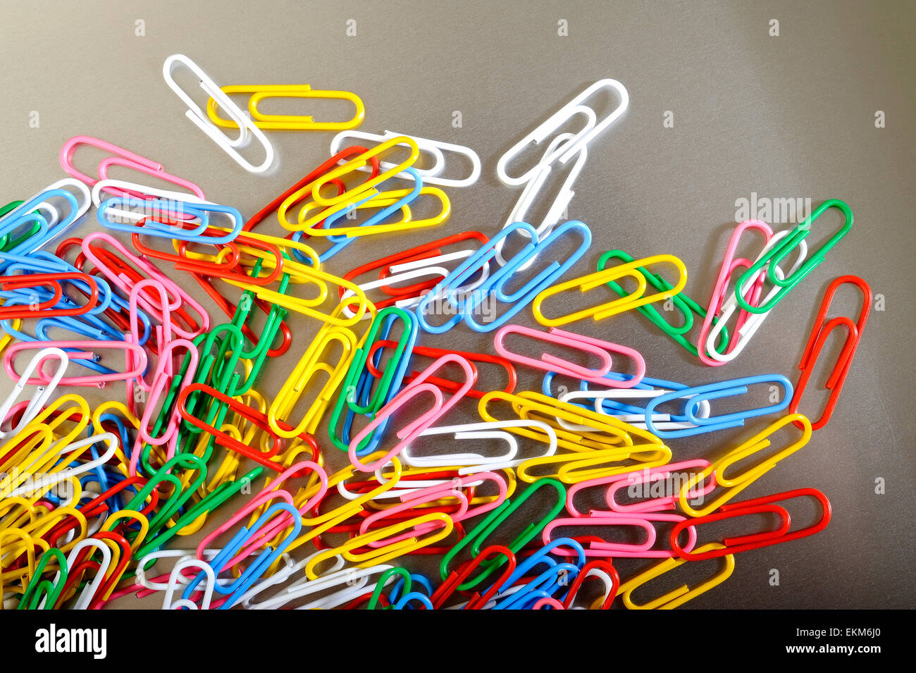 colorful paper clip Stock Photo - Alamy