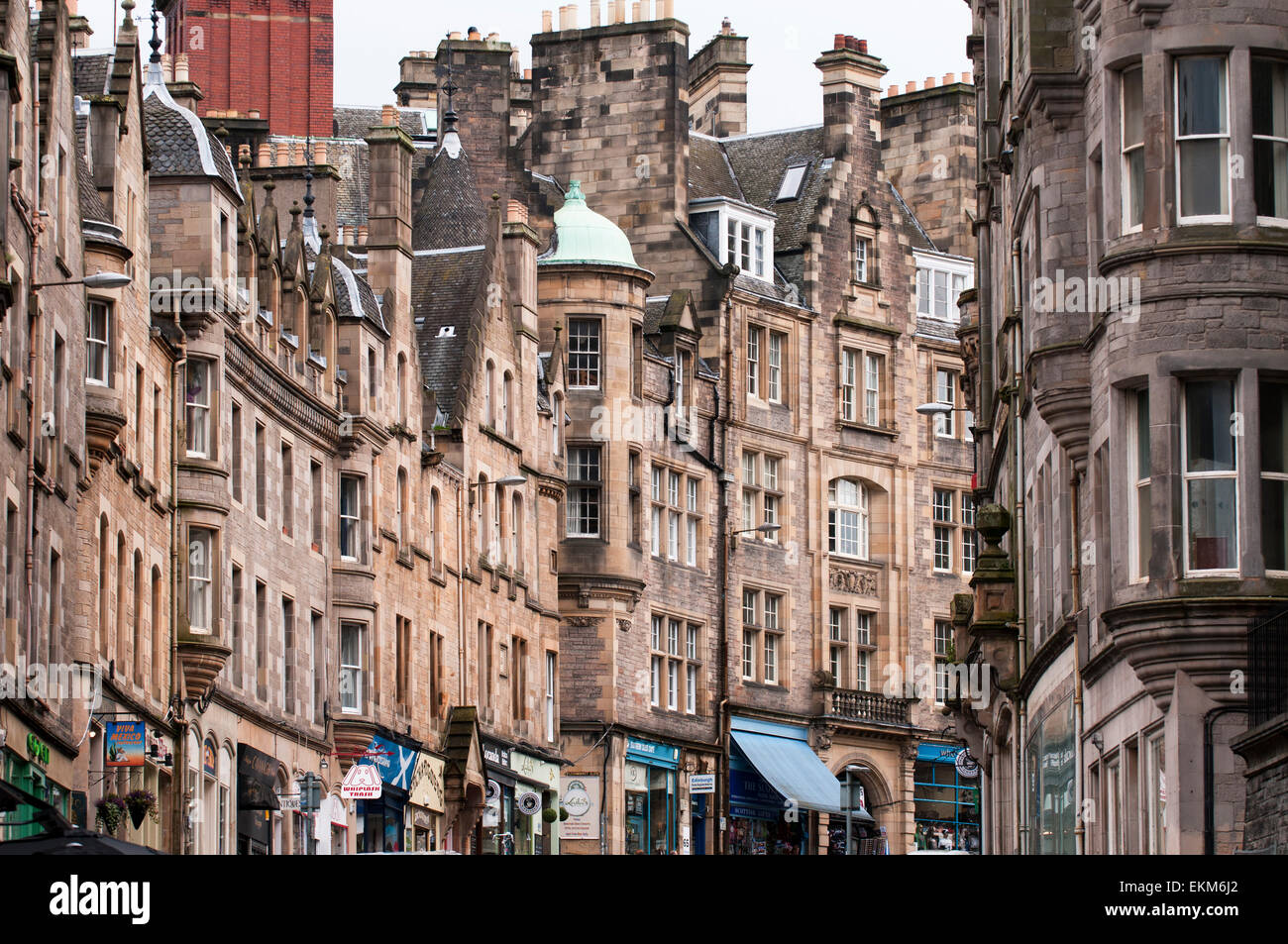 Cockburn Street in Edinburgh's Old Town Stock Photo - Alamy