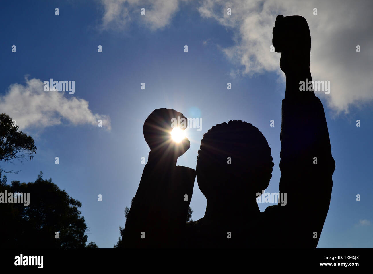 Statue silhouette hi-res stock photography and images - Alamy