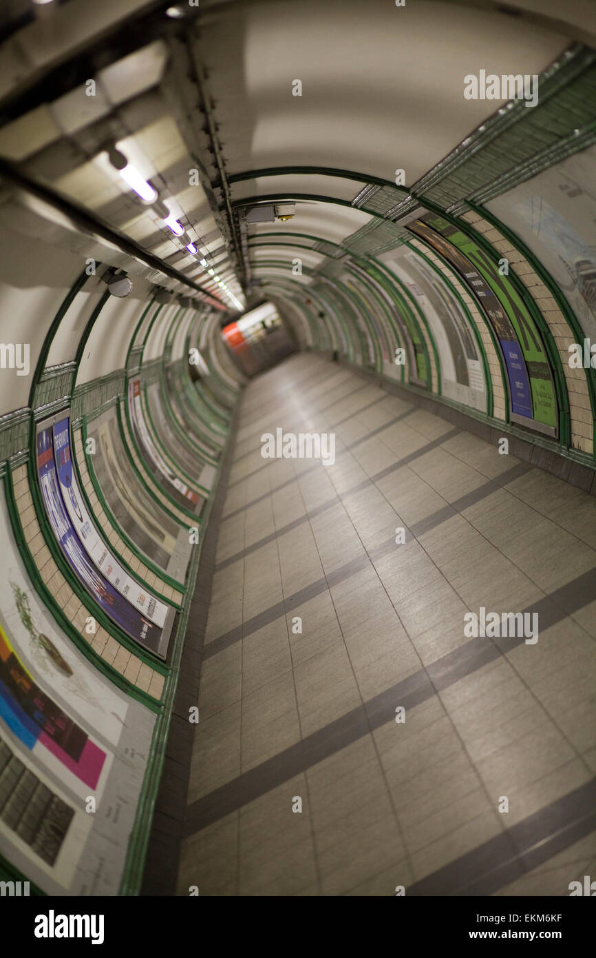 Pedestrian Tunnel underground in London Stock Photo - Alamy