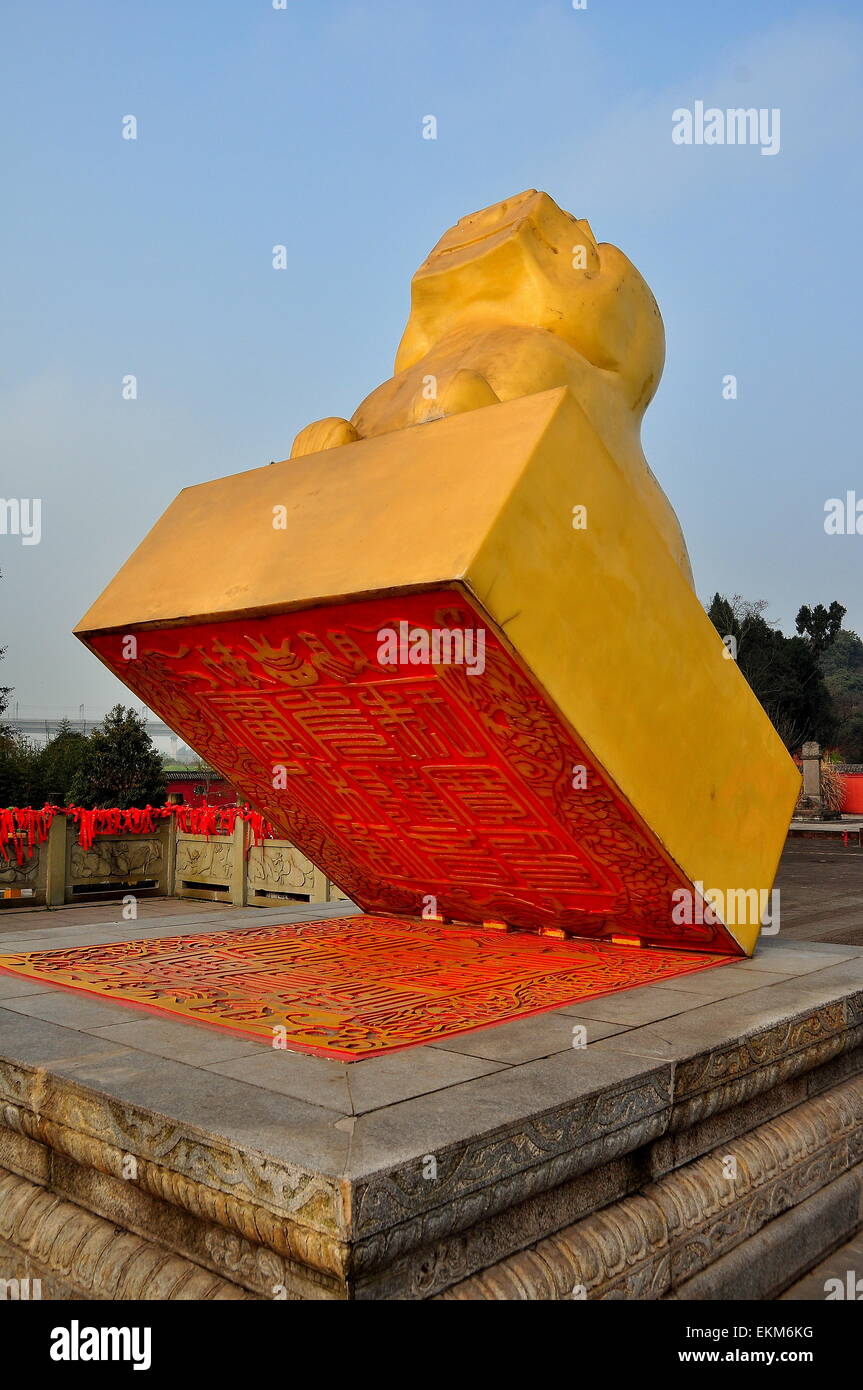 Sui Ning, China: Sculpture of the Great Guanyin Seal of the World on a ...