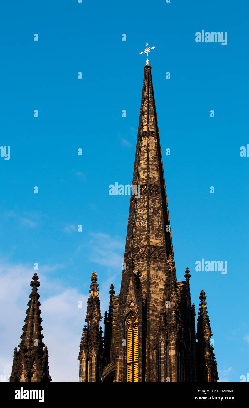 Spire of The Hub, the home of the Edinburgh Festival Stock Photo - Alamy