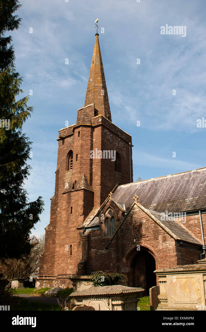 St. Deinst`s Church, Llangarron, Herefordshire, England, UK Stock Photo ...