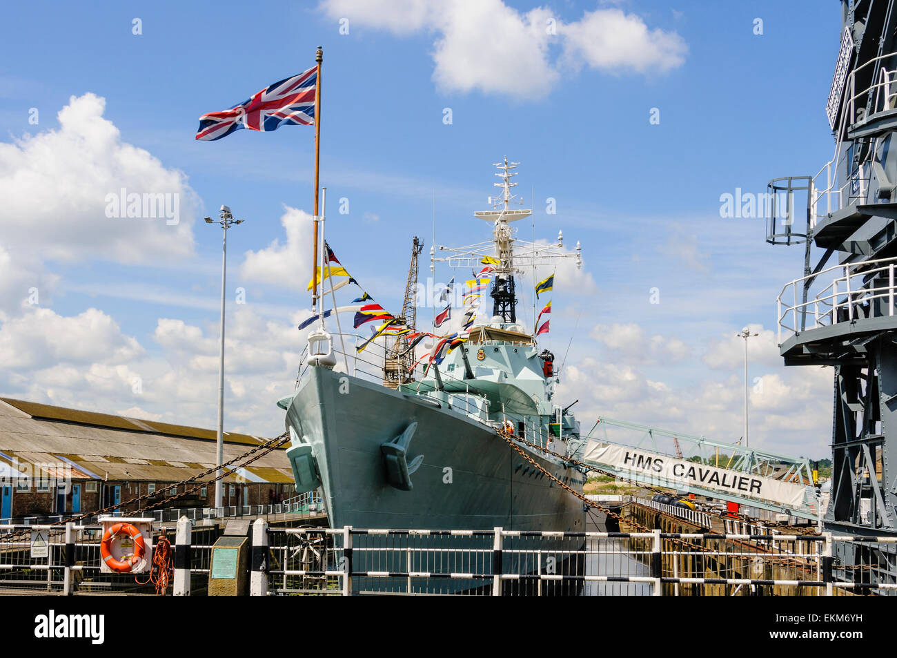 HMS Cavalier is the last operational Second World War C-class destroyer ...