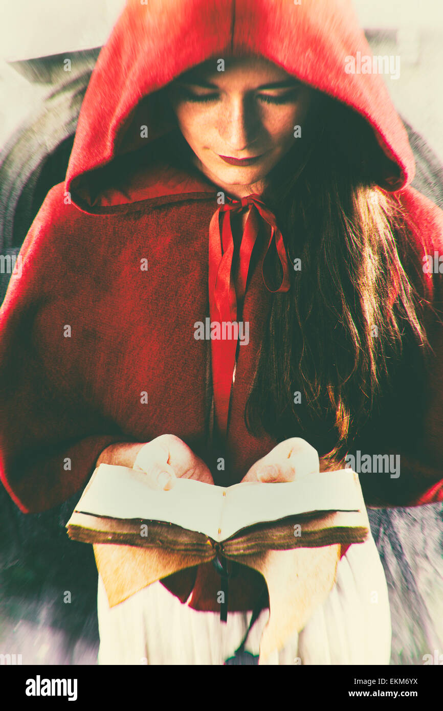 Woman Cloak Hood High Resolution Stock Photography and Images - Alamy