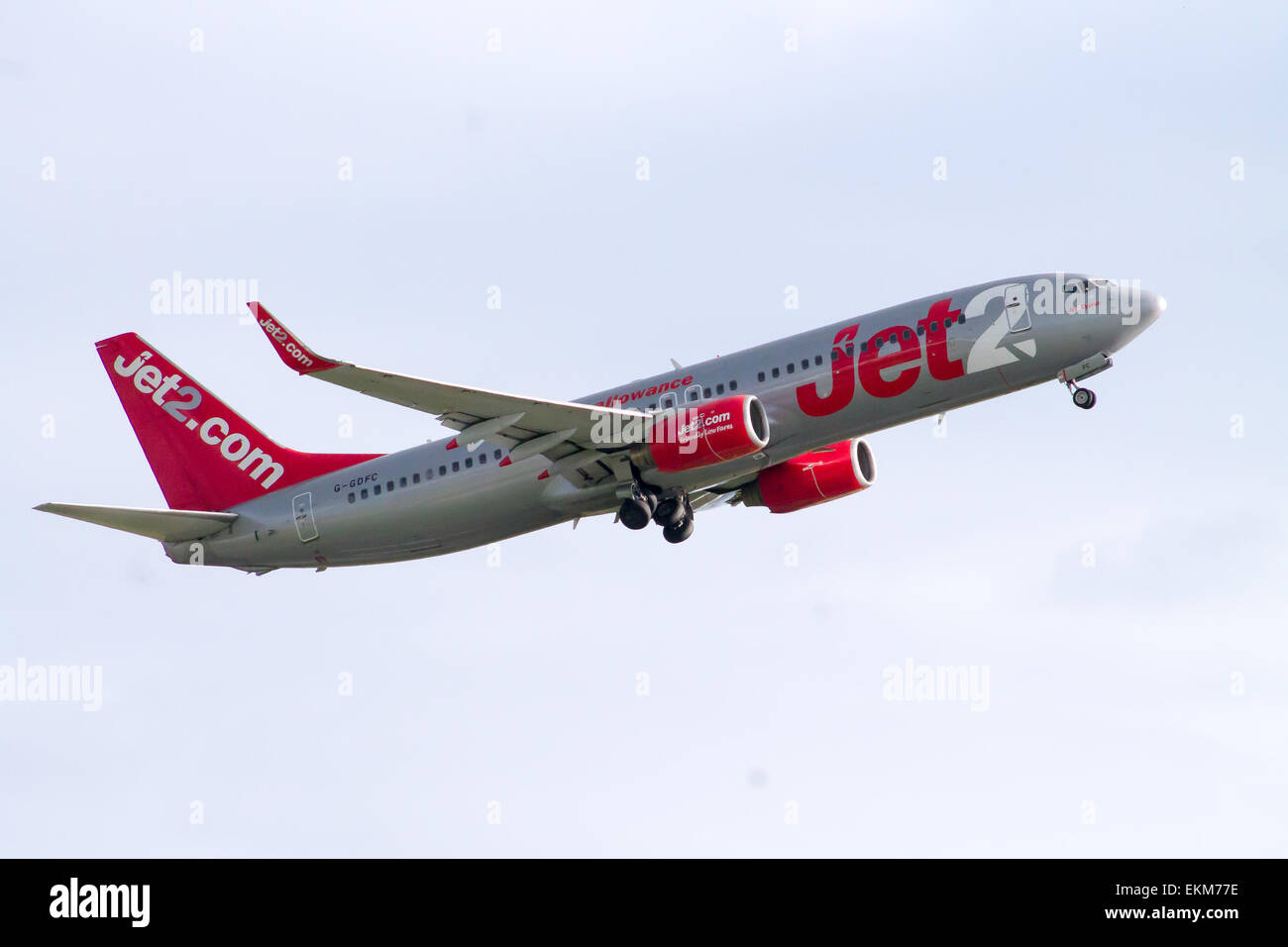 Jet2 Airlines Boeing 737, taking off from Manchester International ...