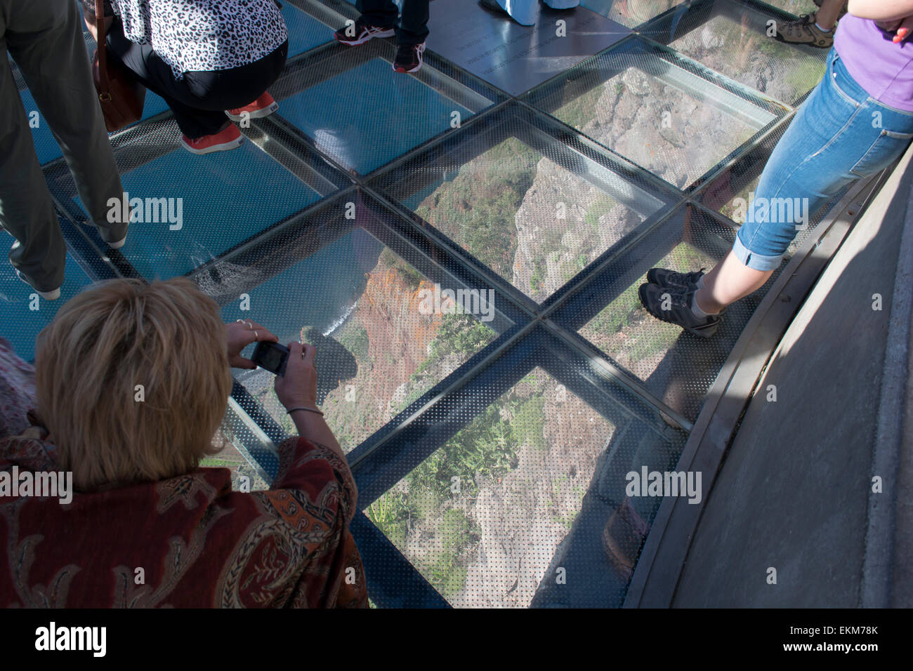Glass see through platform hi-res stock photography and images - Alamy