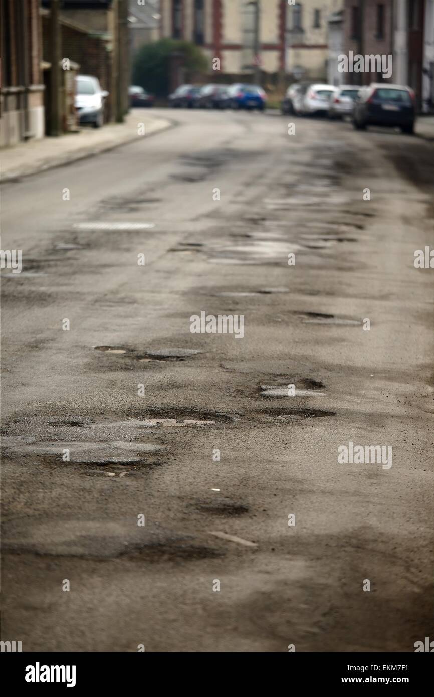 Crack surface asphalt road texture hi-res stock photography and images ...