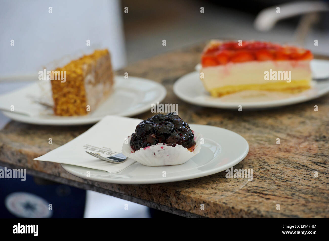 Dessert from the famous Viennese patisserie Demel, Vienna, Austria ...