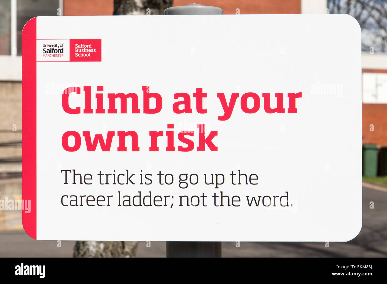 Salford, part of Greater Manchester and a sign Stock Photo - Alamy