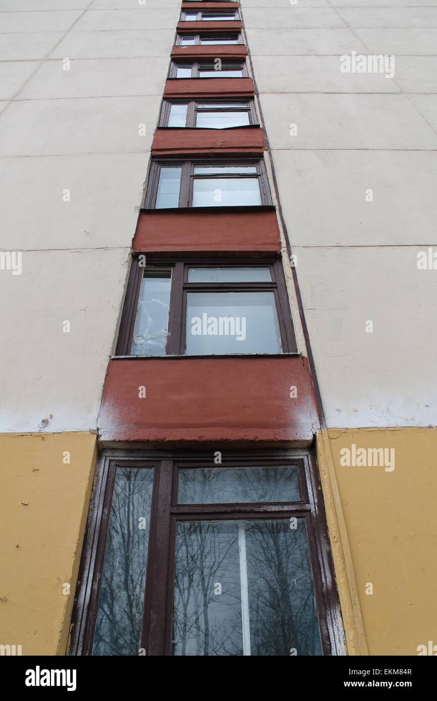 endless line of the glass shine windows fly in heaven Stock Photo - Alamy