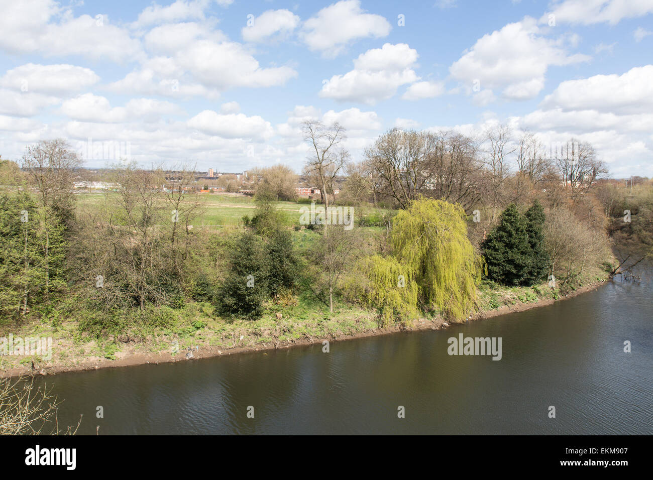Salford, part of Greater Manchester and the river irwell Stock Photo ...