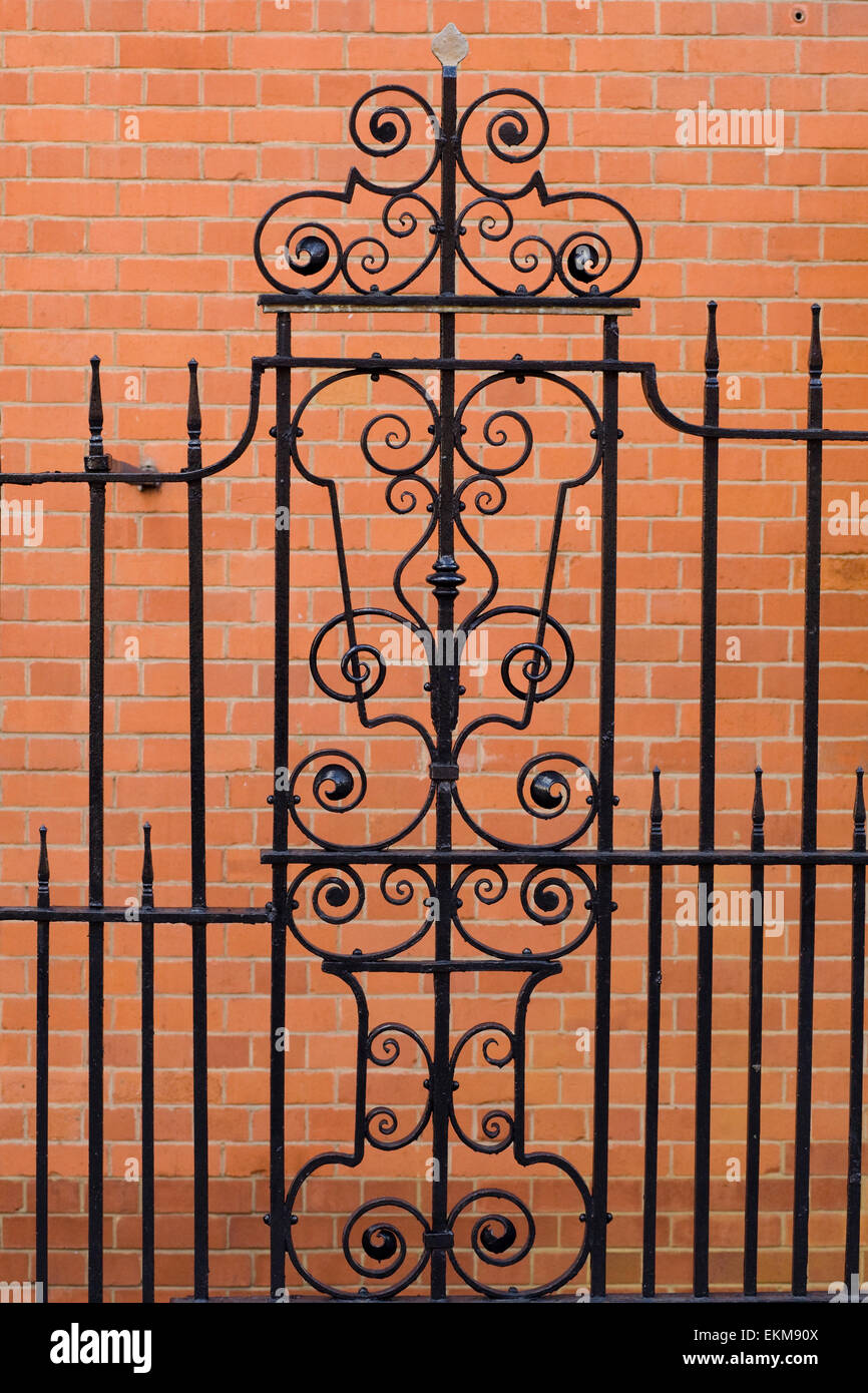 Red brick wrought iron hi-res stock photography and images - Alamy