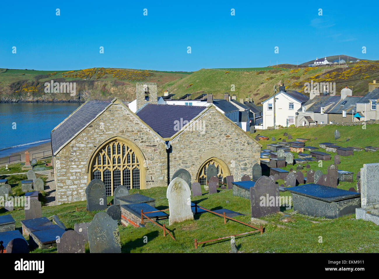 Aberdaron church st church hi-res stock photography and images - Alamy
