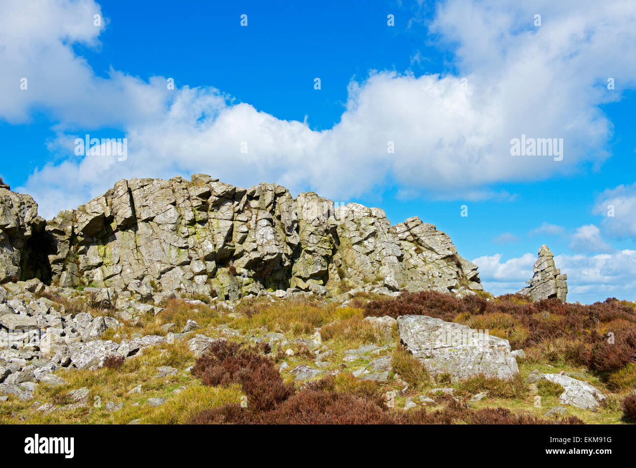 The Stiperstones, a national nature reserve in Shropshire, England UK ...