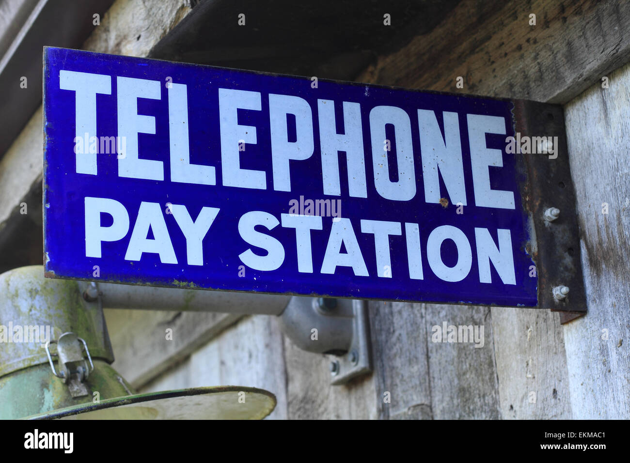 Old Telephone Station Stock Photo - Alamy