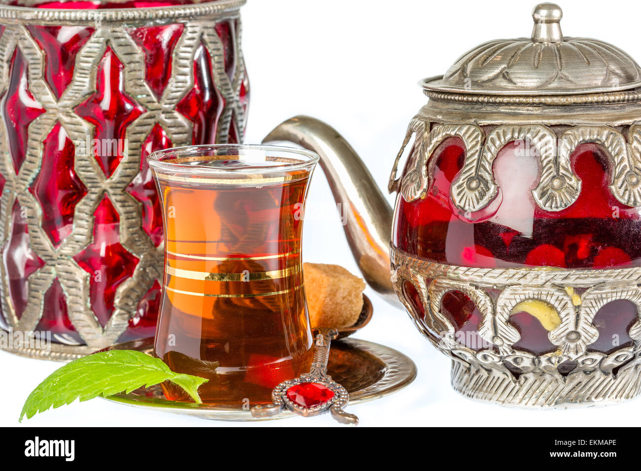 Mint tea - traditional Arabian refreshing drink Stock Photo - Alamy
