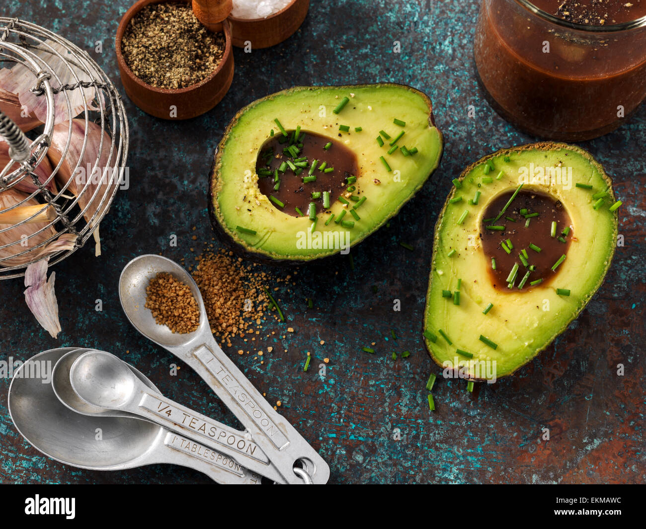 Sucanat balsamic dressing Stock Photo - Alamy