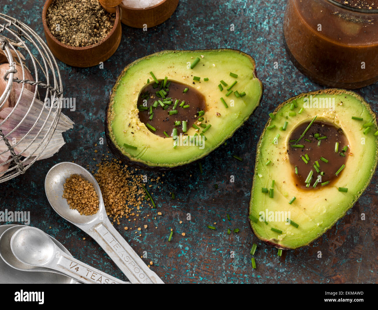 Sucanat balsamic dressing Stock Photo - Alamy
