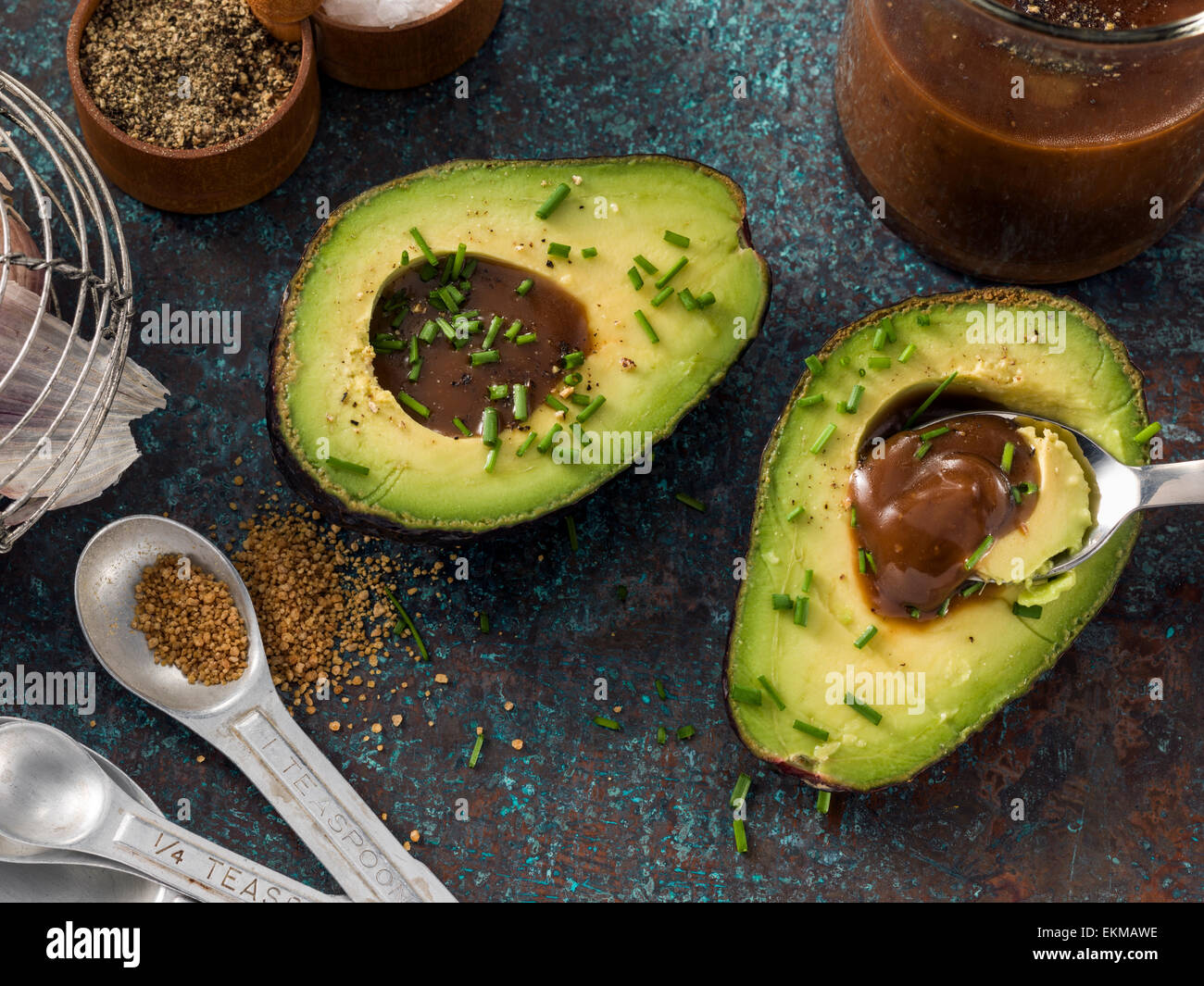 Sucanat balsamic dressing Stock Photo - Alamy