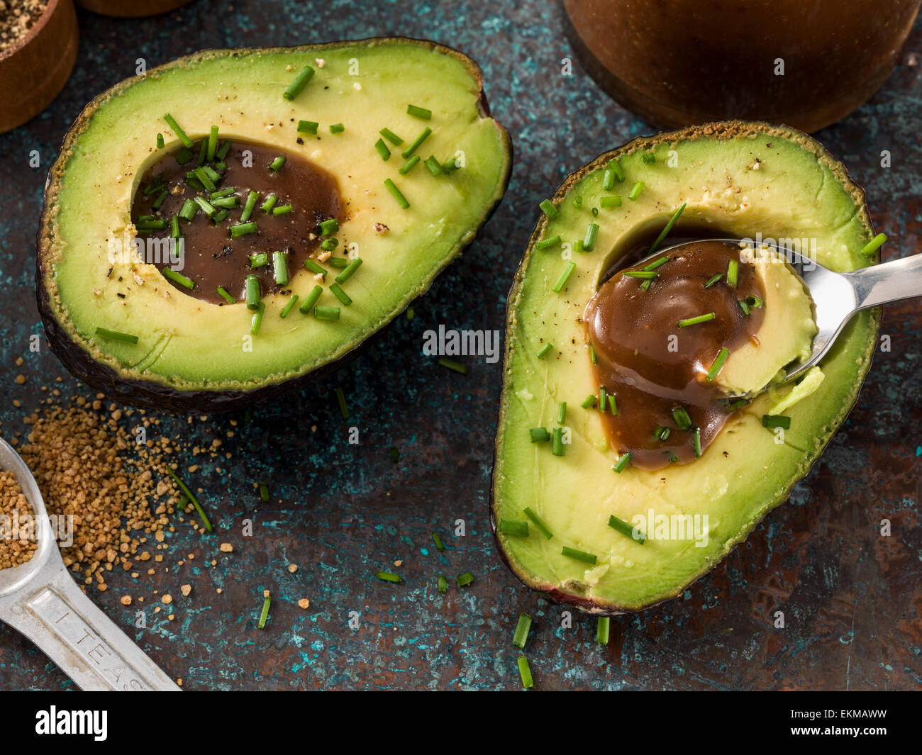 Sucanat balsamic dressing Stock Photo - Alamy