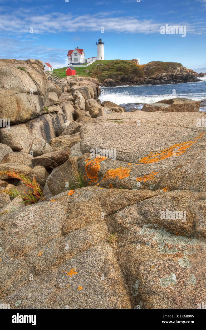 Nubble head lighthouse hi-res stock photography and images - Alamy