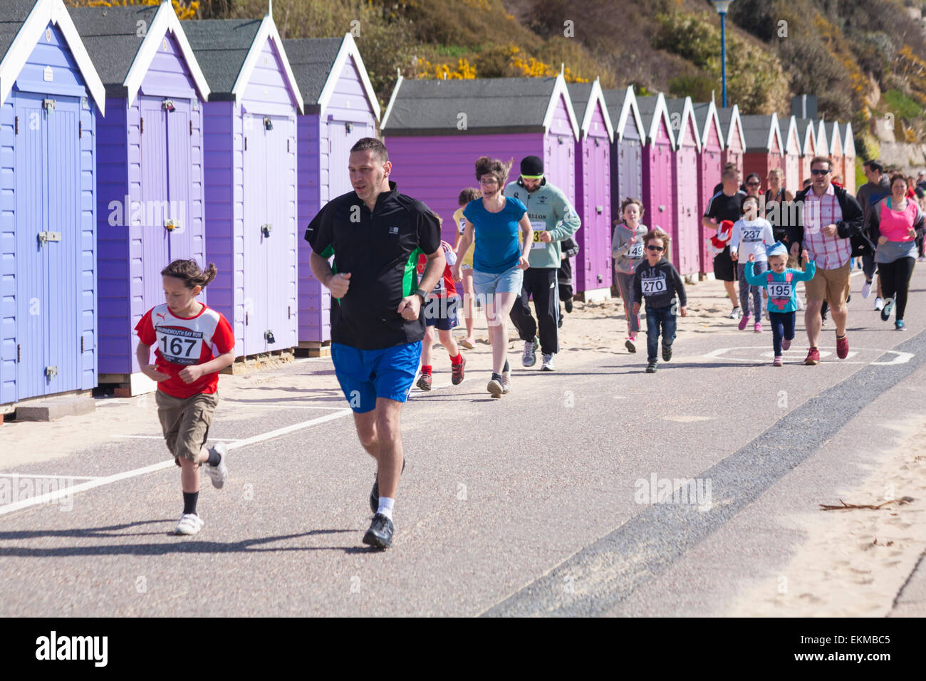 Bournemouth, Dorset, UK. 12th April, 2015. Children and parents taking ...