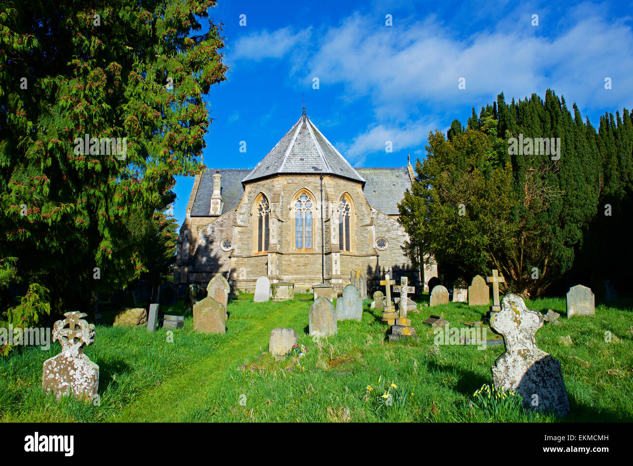 The Church of St John the Baptist, Bishops Castle, Shropshire, England ...