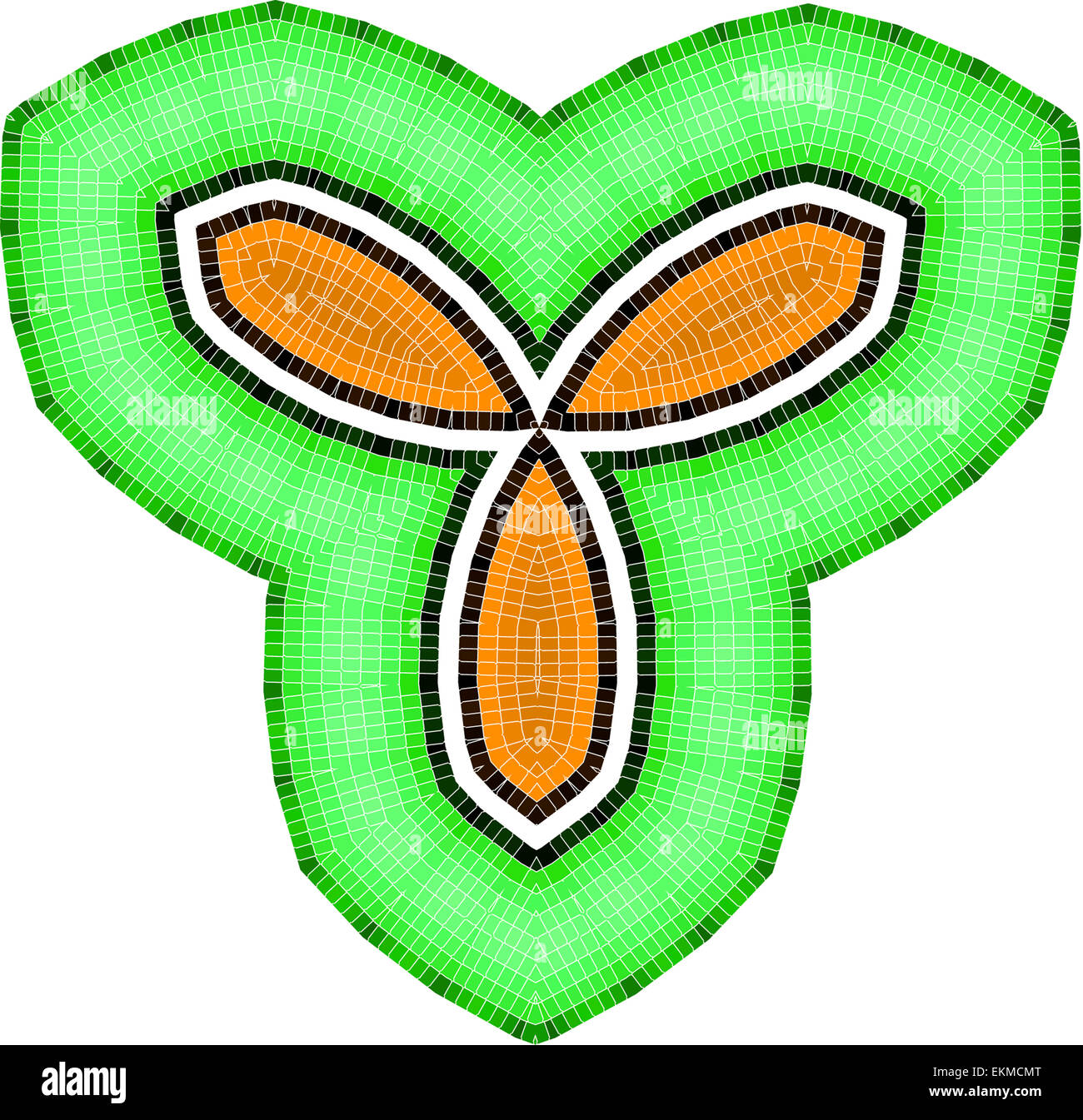 Mosaic Tile Symbol Illustration Stock Photo - Alamy