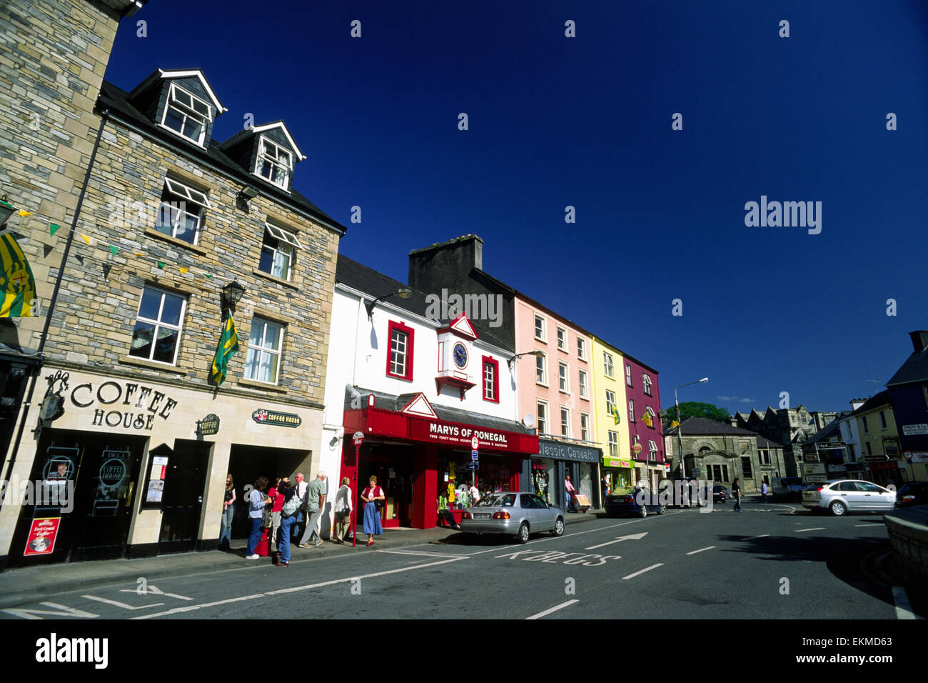 The Diamond square, Donegal town, County Donegal, Ireland Stock Photo ...